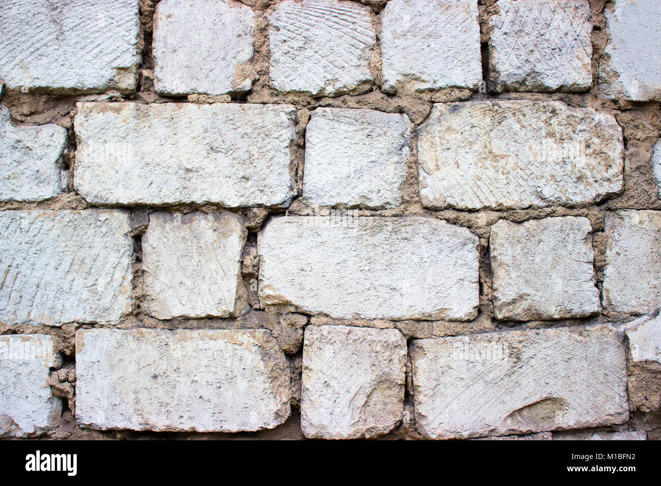 White old big blocks abstract background, texture Stock Photo - Alamy