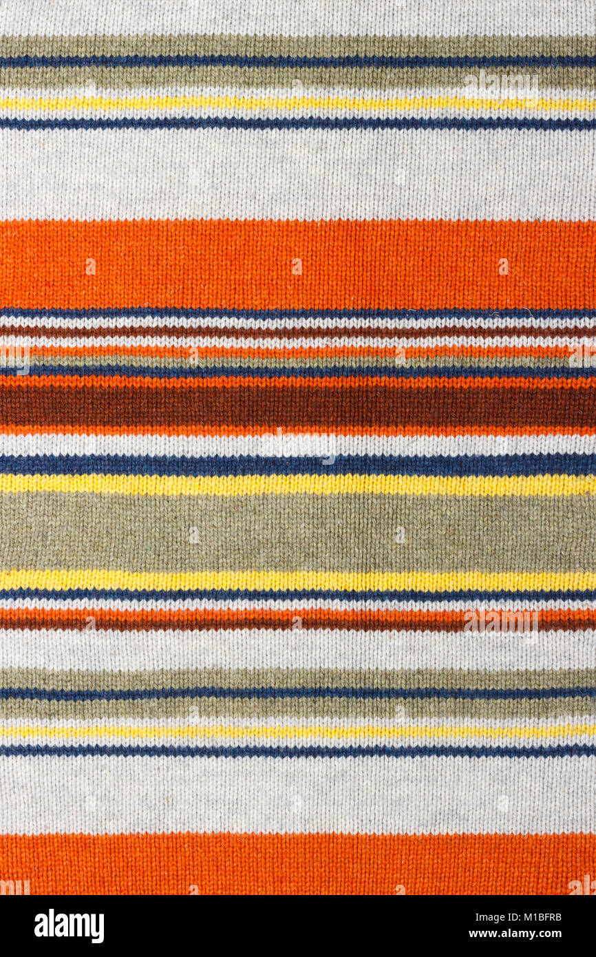Colorful stripy mohair woolen fabric texture close up. Fabric ...