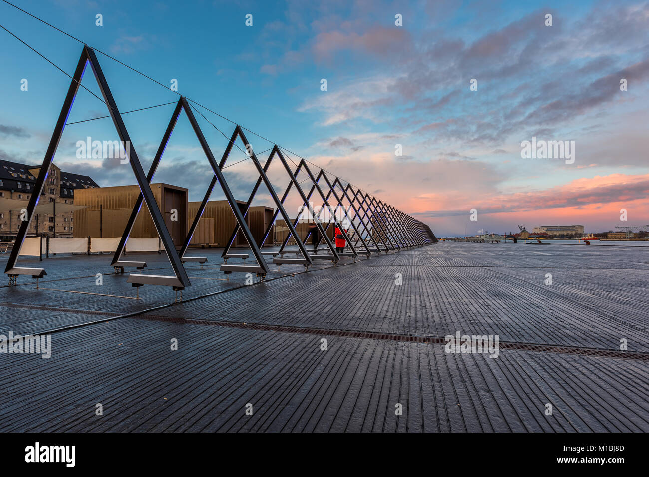 COPENHAGEN, DENMARK - FEBRUARY 28, 2017: The Wave, an interactive sound ...