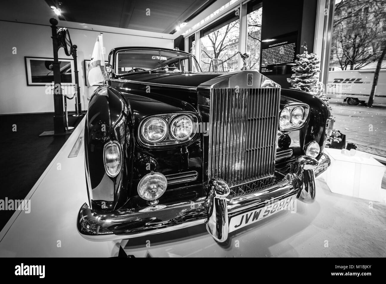 BERLIN - DECEMBER 21, 2017: Showroom. British ultra-exclusive limousine ...