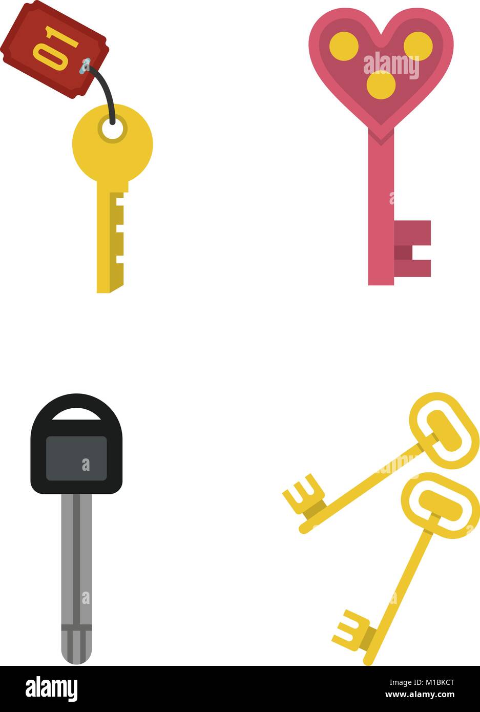 Golden keys concierge Stock Vector Images - Alamy