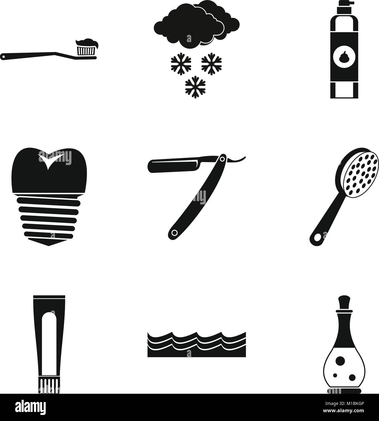 Hygiene icons set, simple style Stock Vector Image & Art - Alamy