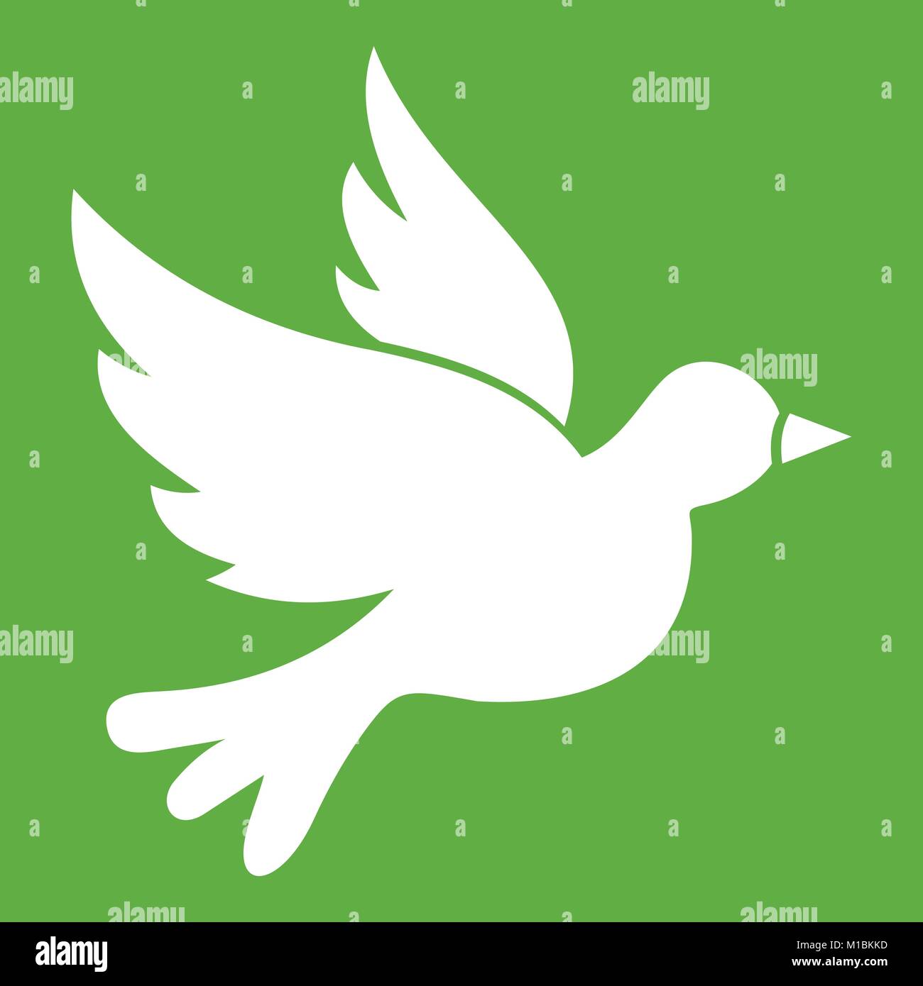 Dove icon green Stock Vector Image & Art - Alamy