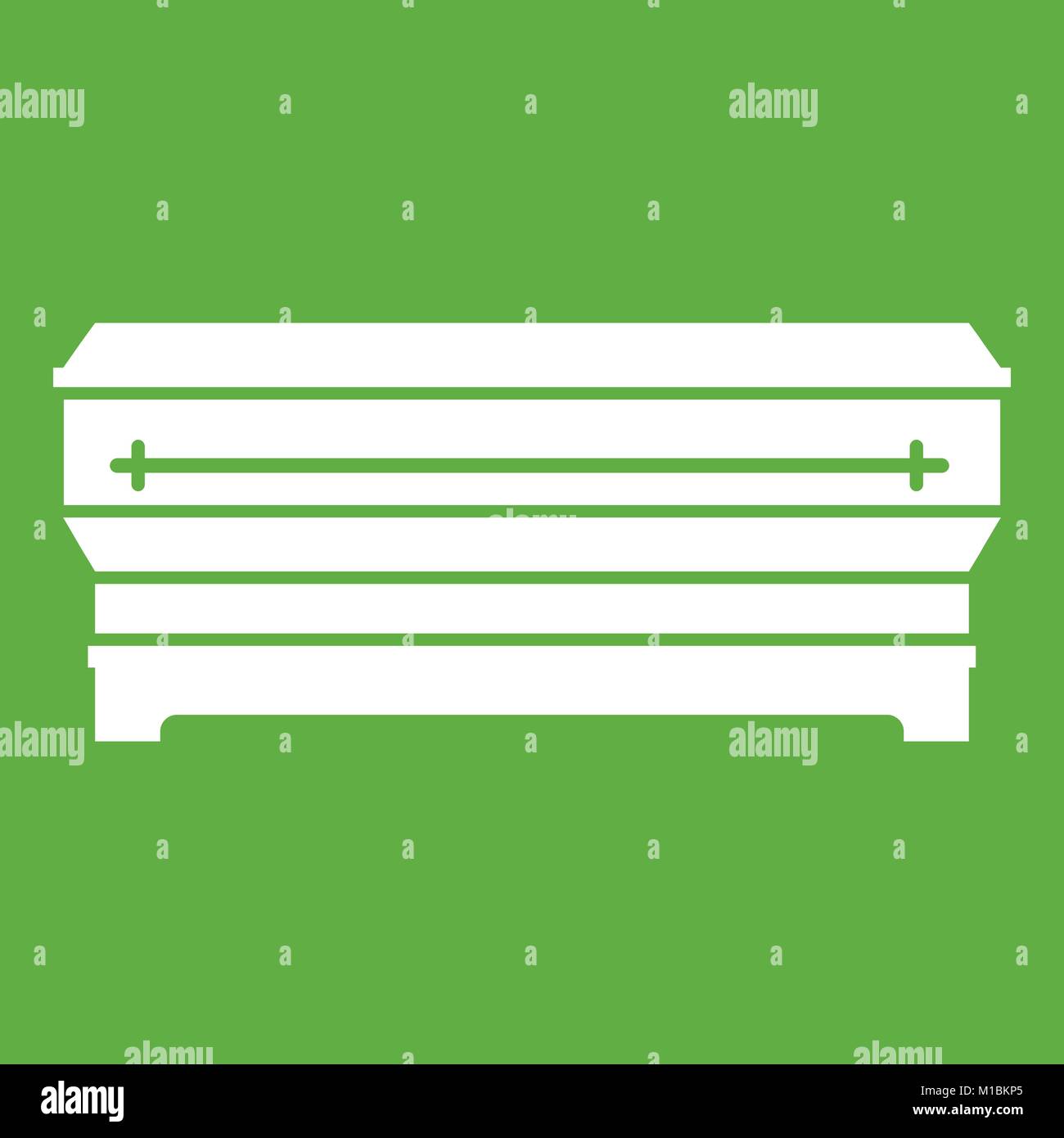 Coffin icon green Stock Vector Image & Art - Alamy
