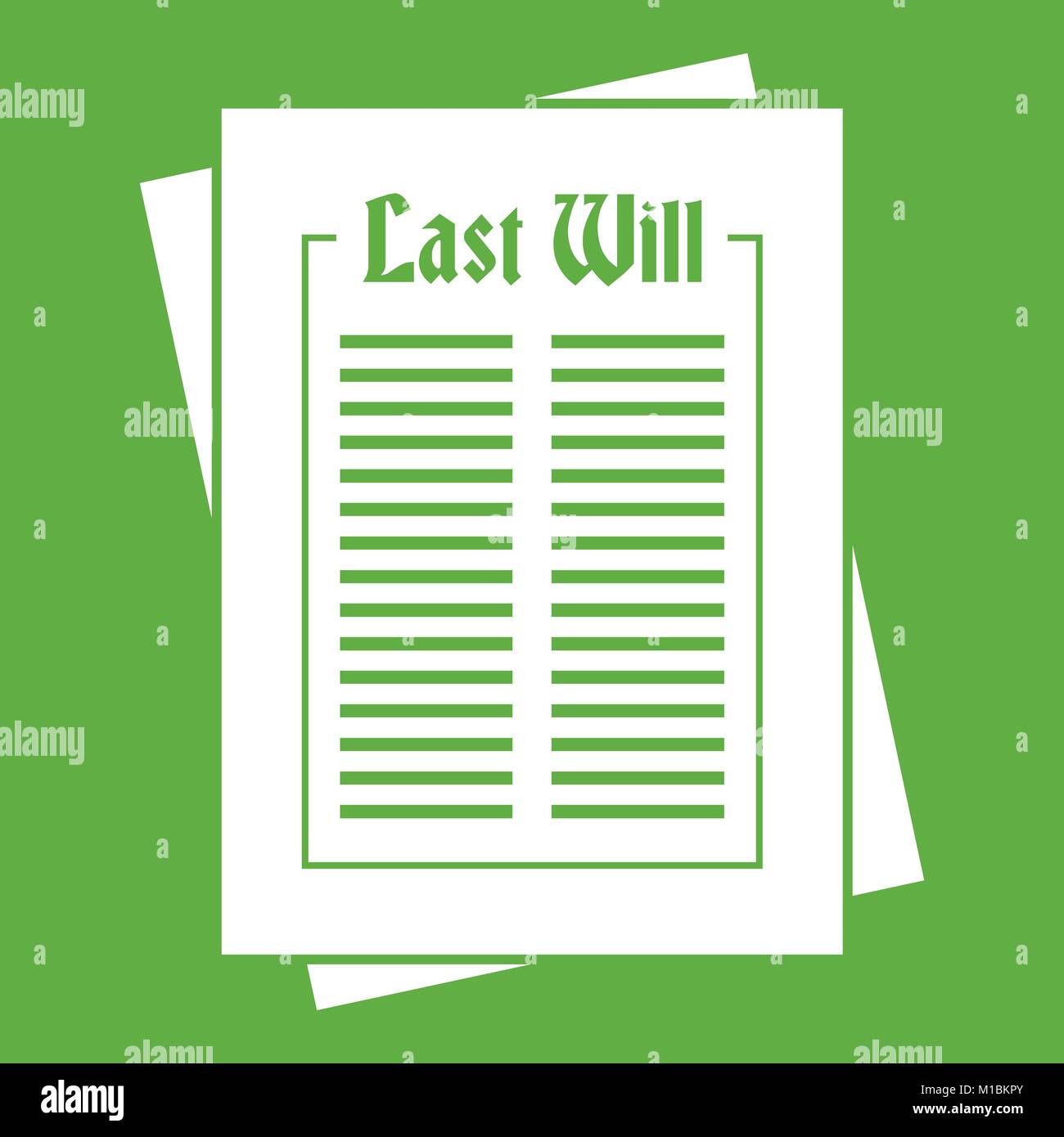 Will icon green Stock Vector Image & Art - Alamy
