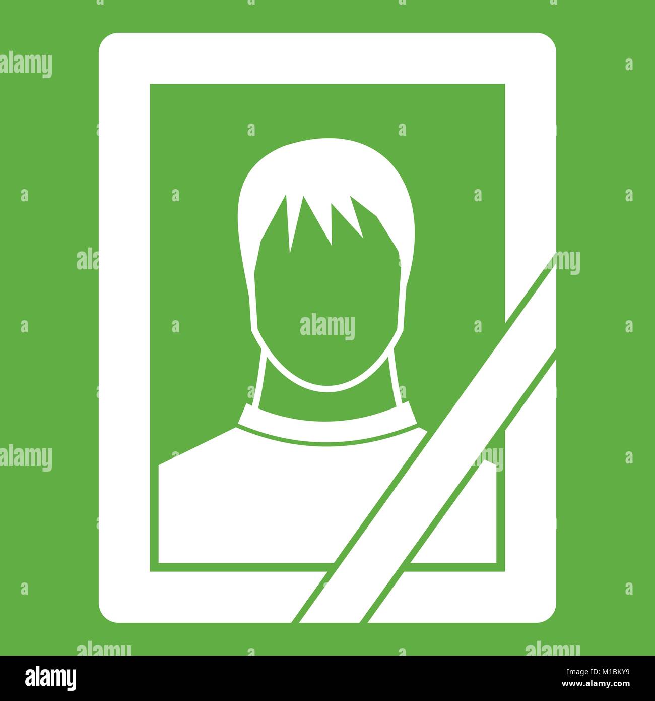 Memory portrait icon green Stock Vector Image & Art - Alamy
