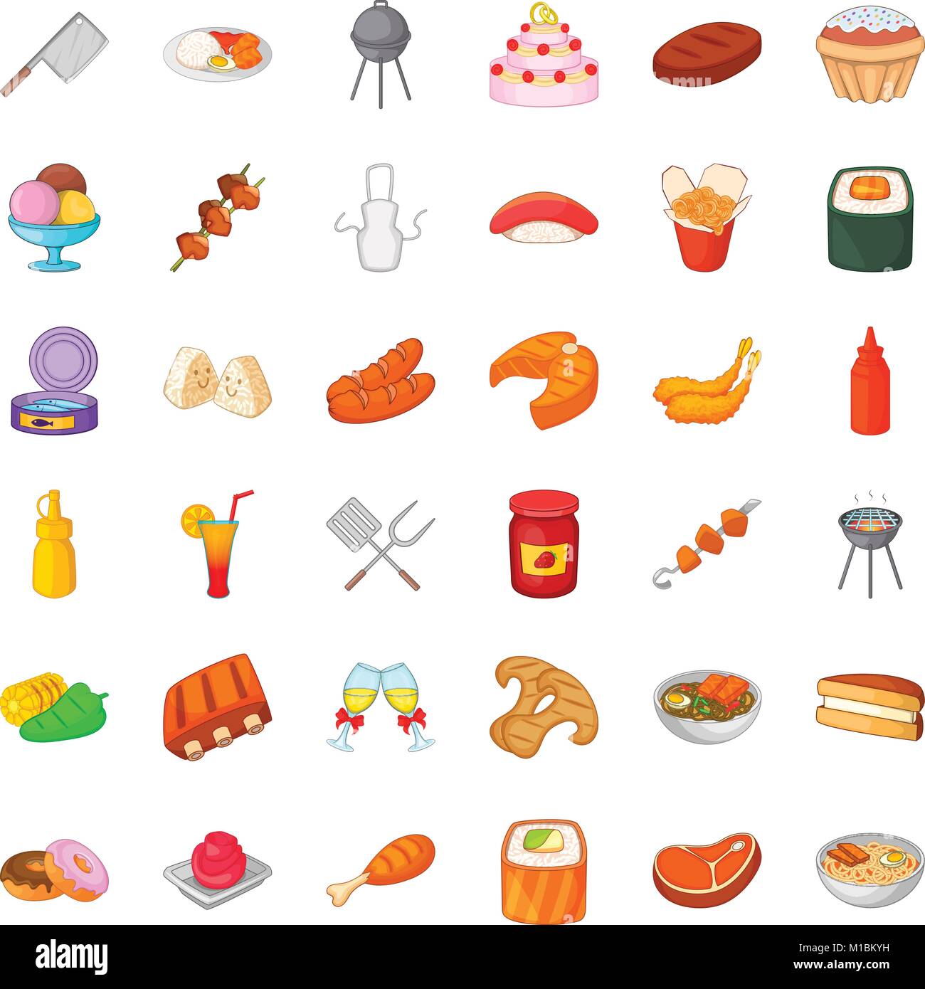 Intake icons set, cartoon style Stock Vector Image & Art - Alamy