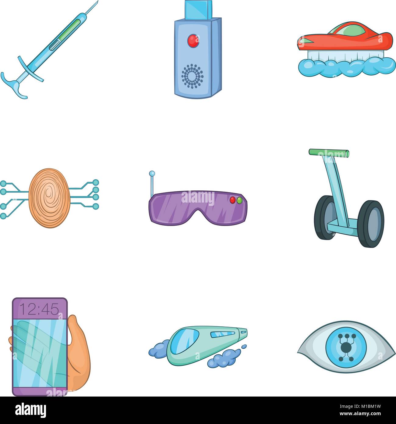 Edge technology icons set, cartoon style Stock Vector Image & Art - Alamy