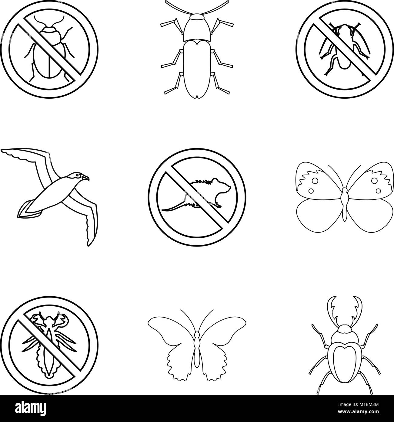Kill insect icons set, outline style Stock Vector Image & Art - Alamy Kill insect icons set, outline style Stock Vector Image & Art - Alamy