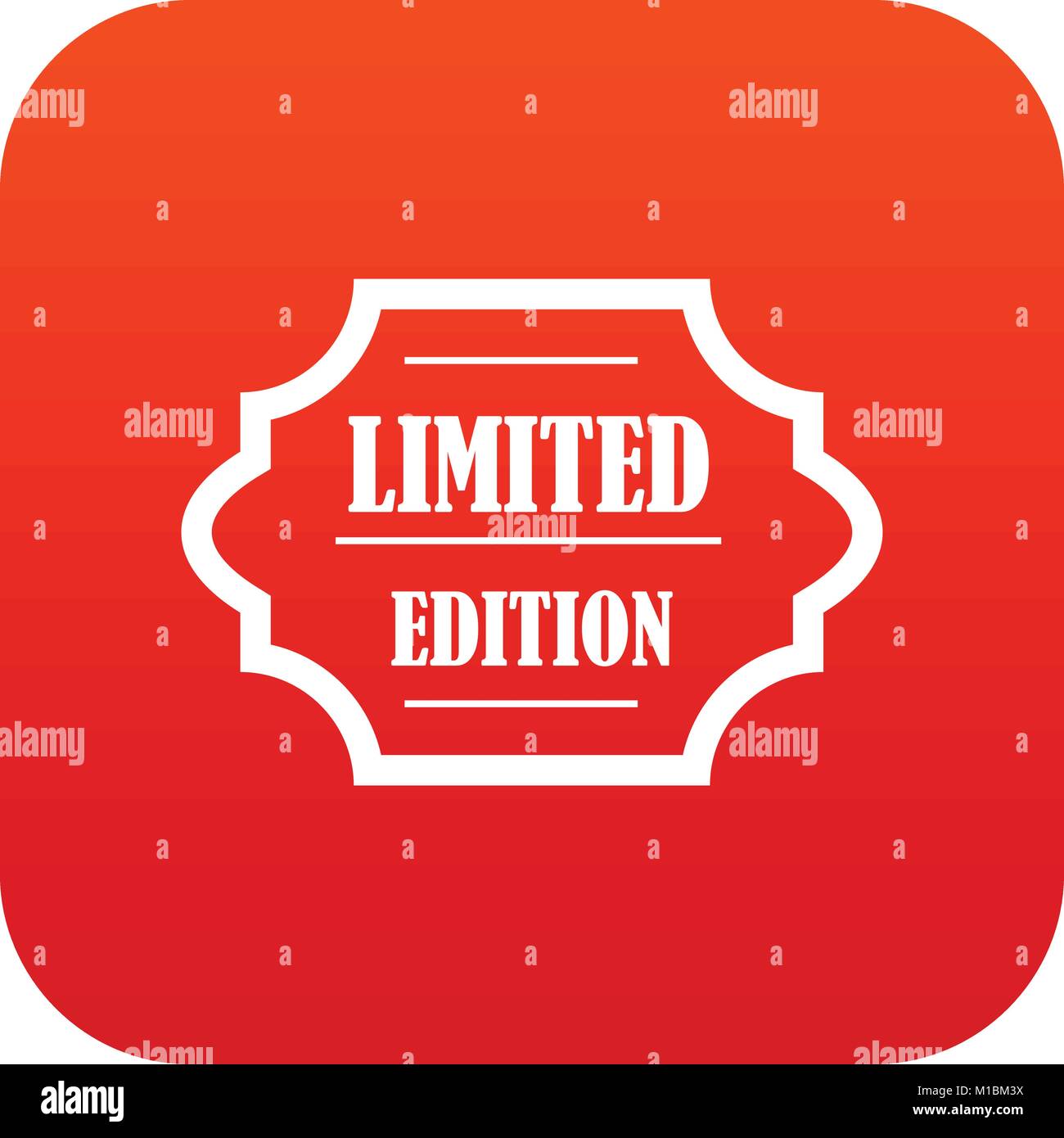 Limited edition icon digital red Stock Vector Image & Art - Alamy