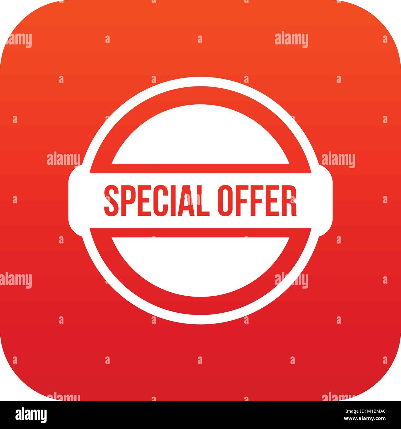 Special offer circle icon digital red Stock Vector Image & Art - Alamy