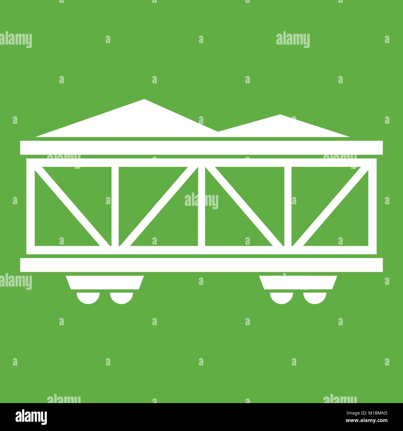 Train cargo wagon icon green Stock Vector Image & Art - Alamy