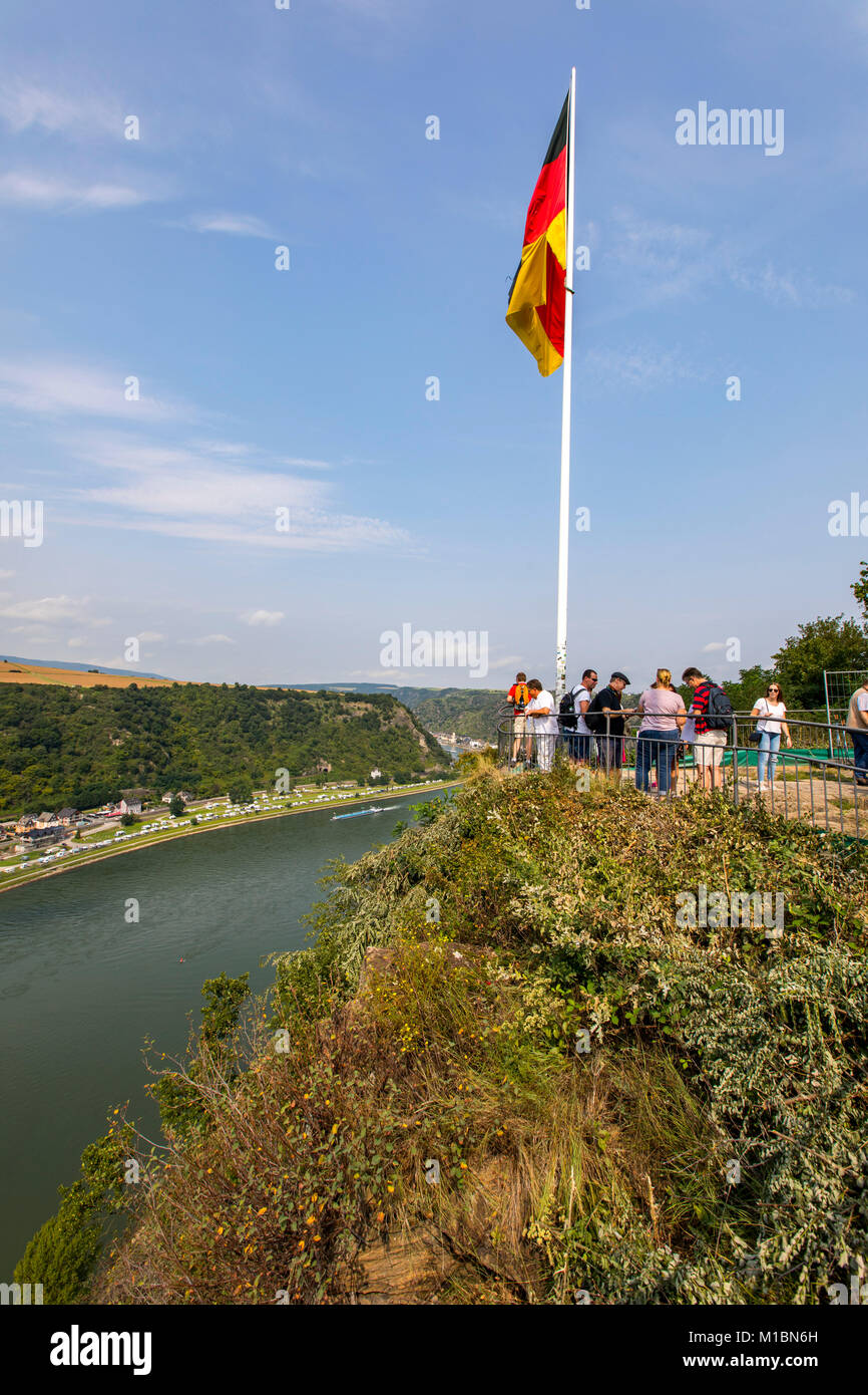 Loreley rock, Rheingau, UNESCO World Heritage Upper Middle Rhine Valley ...
