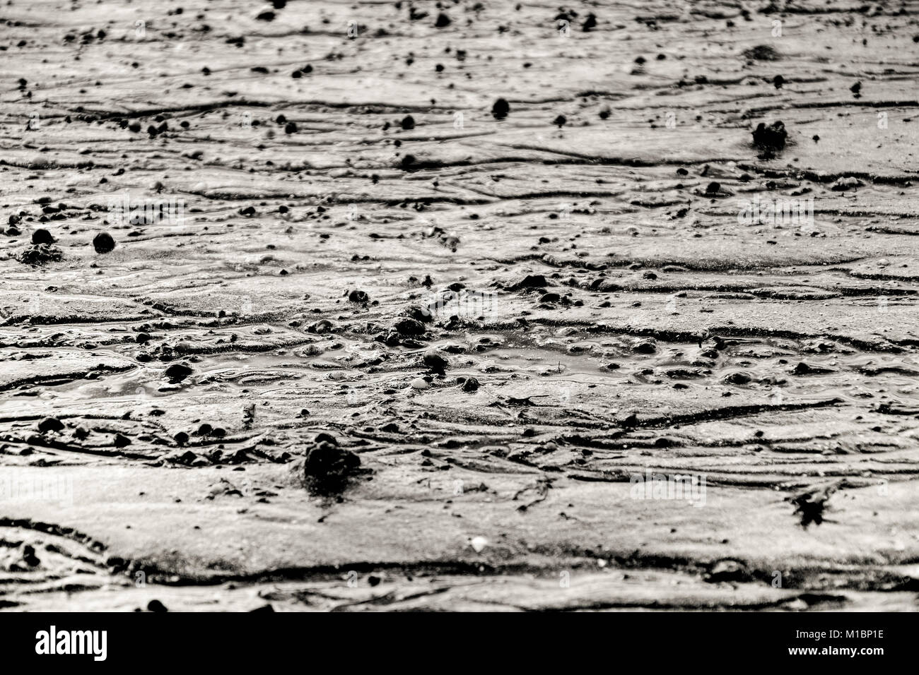 Water Patterns on Sand Stock Photo - Alamy