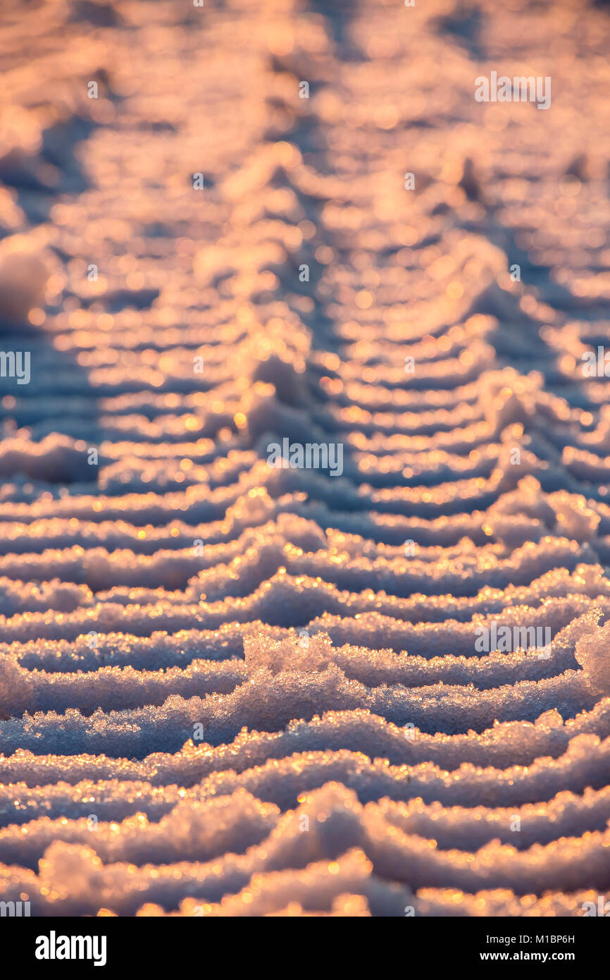 Flouted and ready snow for skiing Stock Photo - Alamy