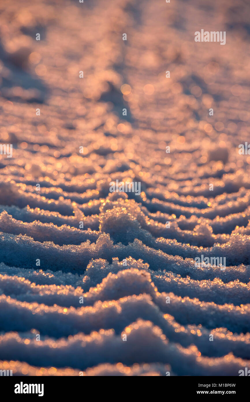 Flouted and ready snow for skiing Stock Photo - Alamy