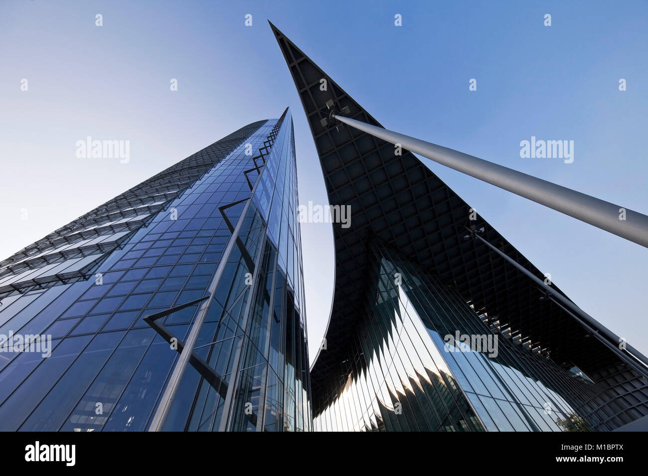 Post Tower, Headquarter of the logistics group Deutsche Post DHL, Bonn ...