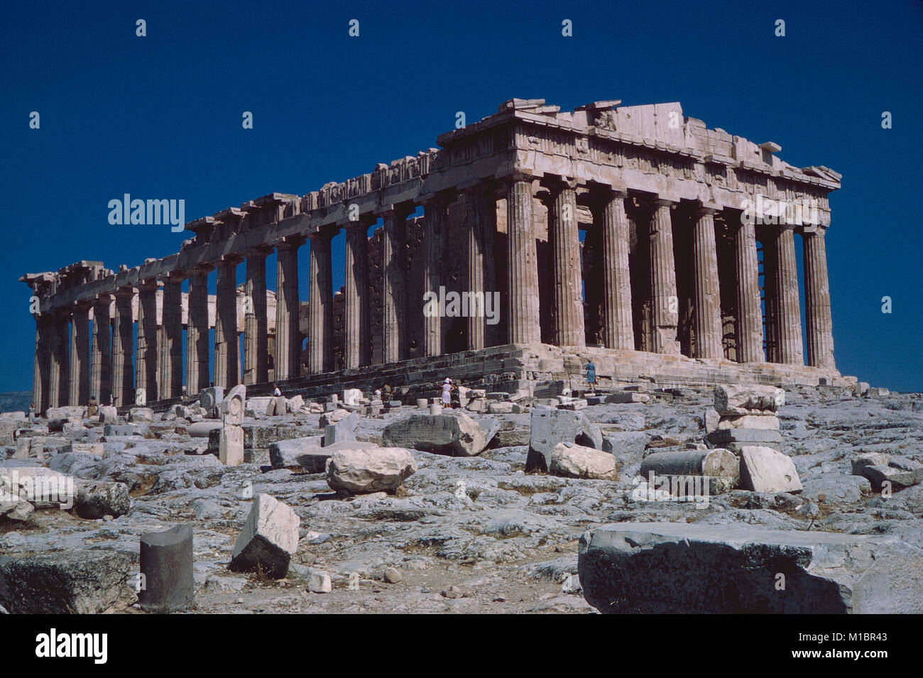 Ancient Parthenon and Ruins, Athens, Greece, 1962 Stock Photo - Alamy