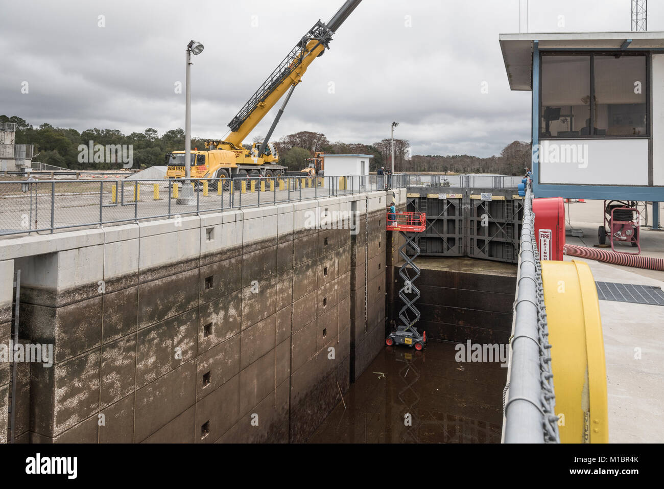 Moss Bluff Lock and Dam in Marion County, Florida USA Stock Photo - Alamy