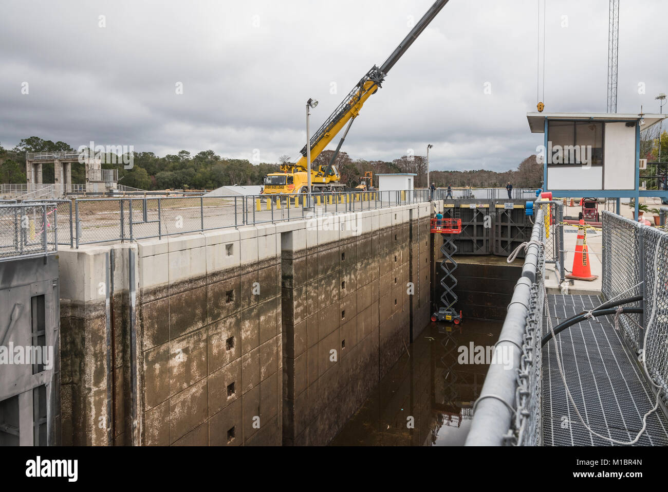Moss Bluff Lock and Dam in Marion County, Florida USA Stock Photo - Alamy