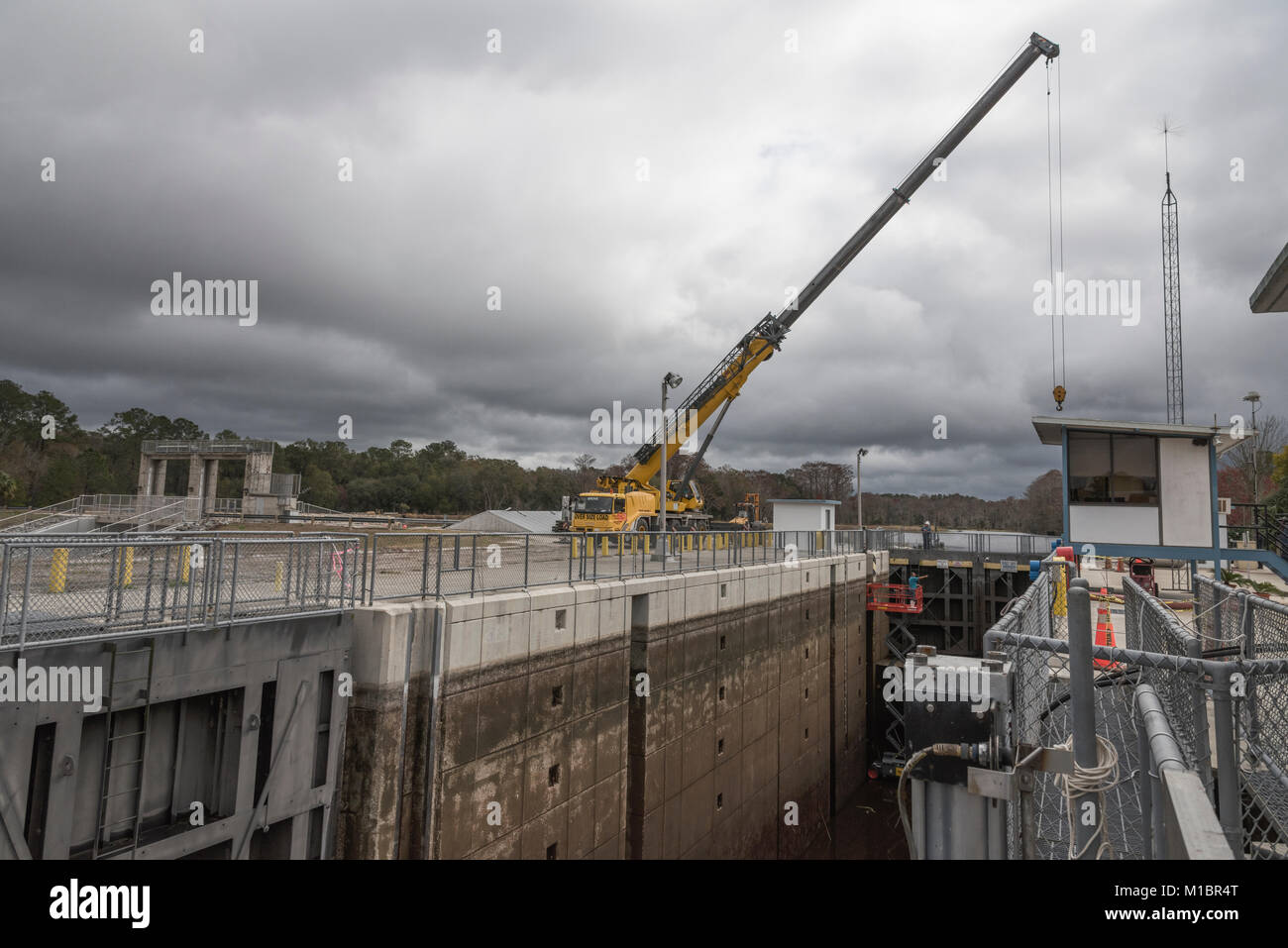 Moss Bluff Lock and Dam in Marion County, Florida USA Stock Photo - Alamy