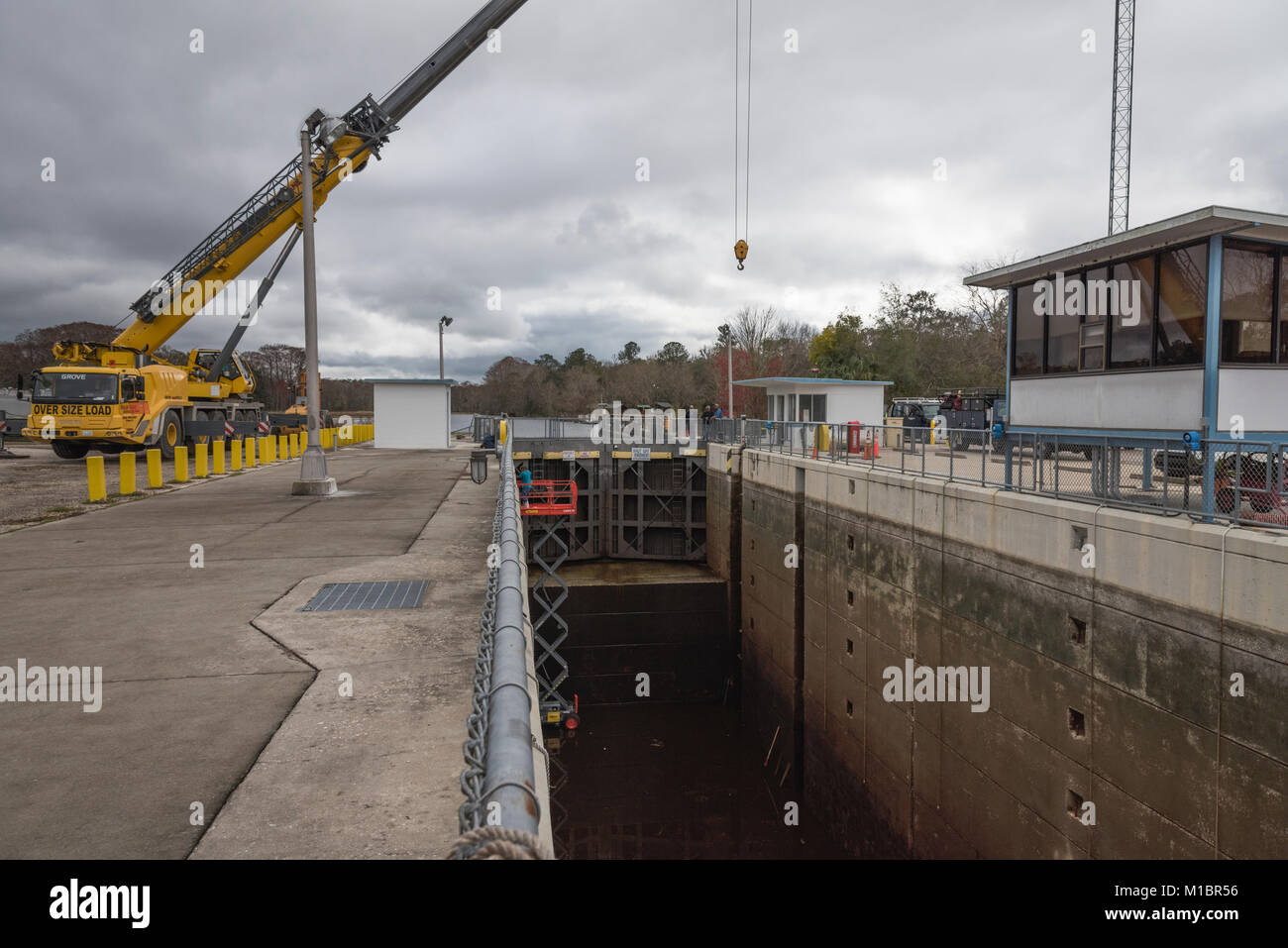Moss Bluff Lock and Dam in Marion County, Florida USA Stock Photo - Alamy
