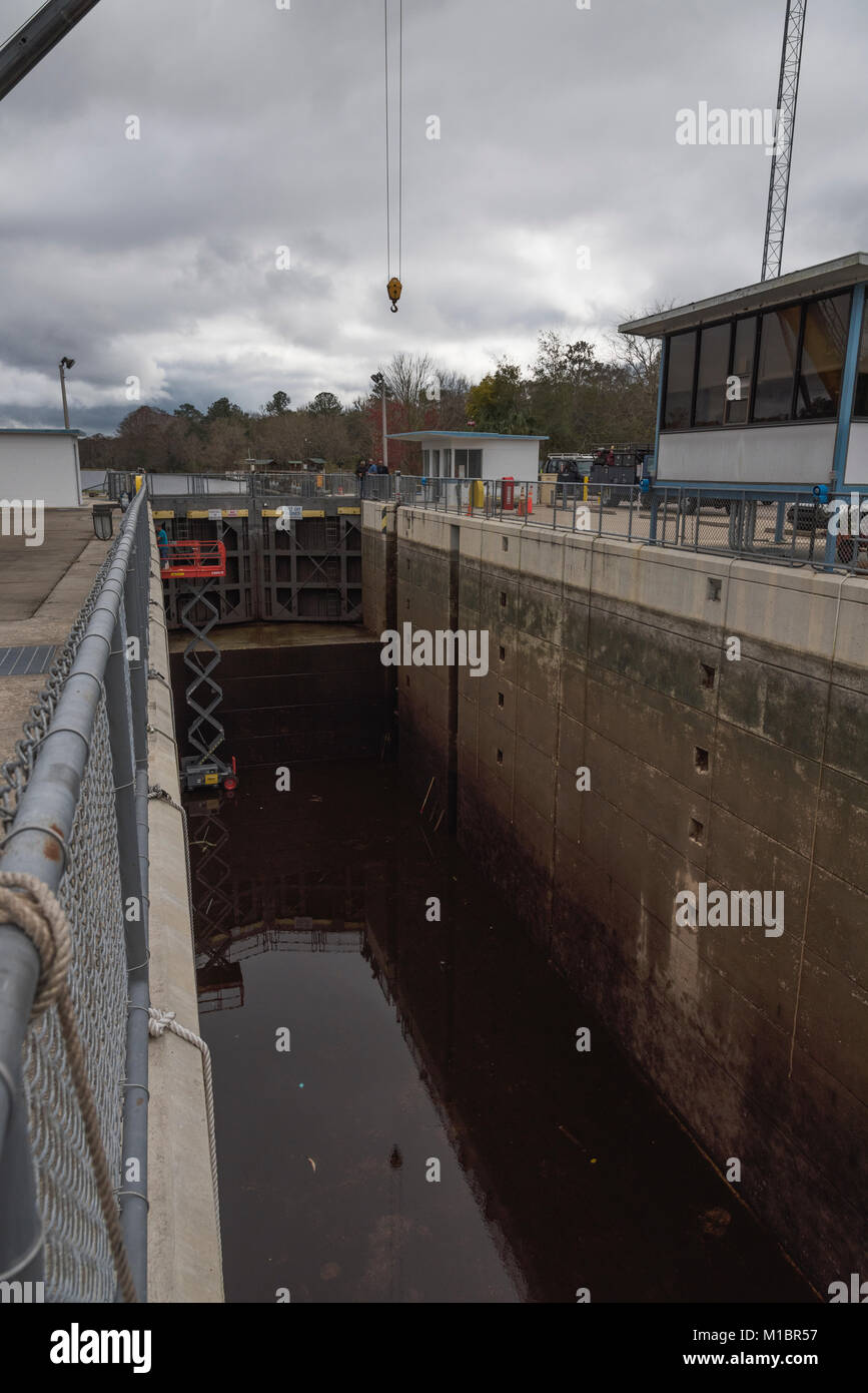 Moss Bluff Lock and Dam in Marion County, Florida USA Stock Photo - Alamy