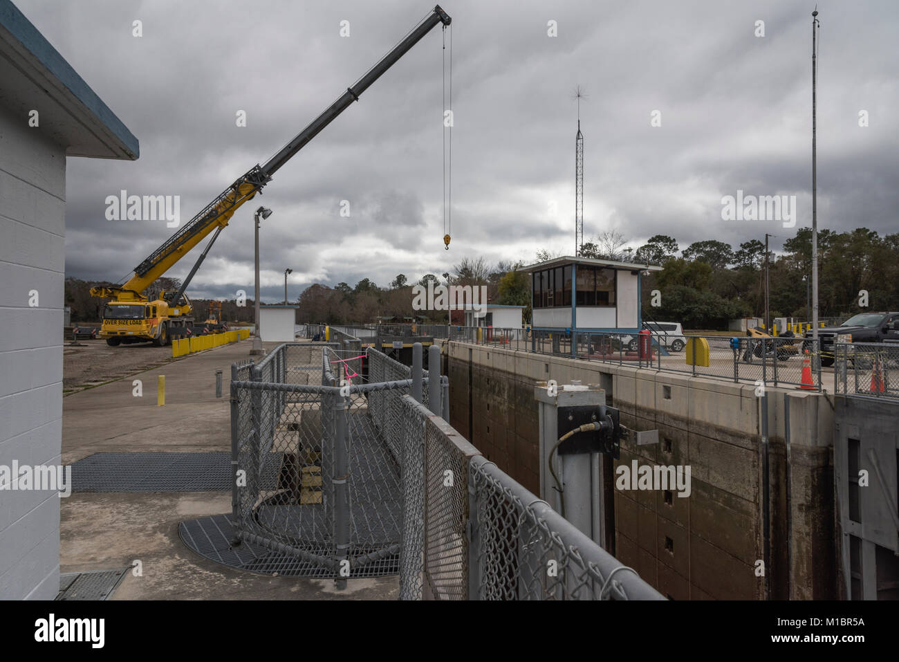 Moss Bluff Lock and Dam in Marion County, Florida USA Stock Photo - Alamy