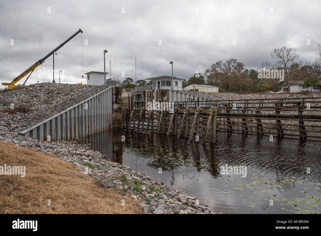 Moss Bluff Lock and Dam in Marion County, Florida USA Stock Photo - Alamy