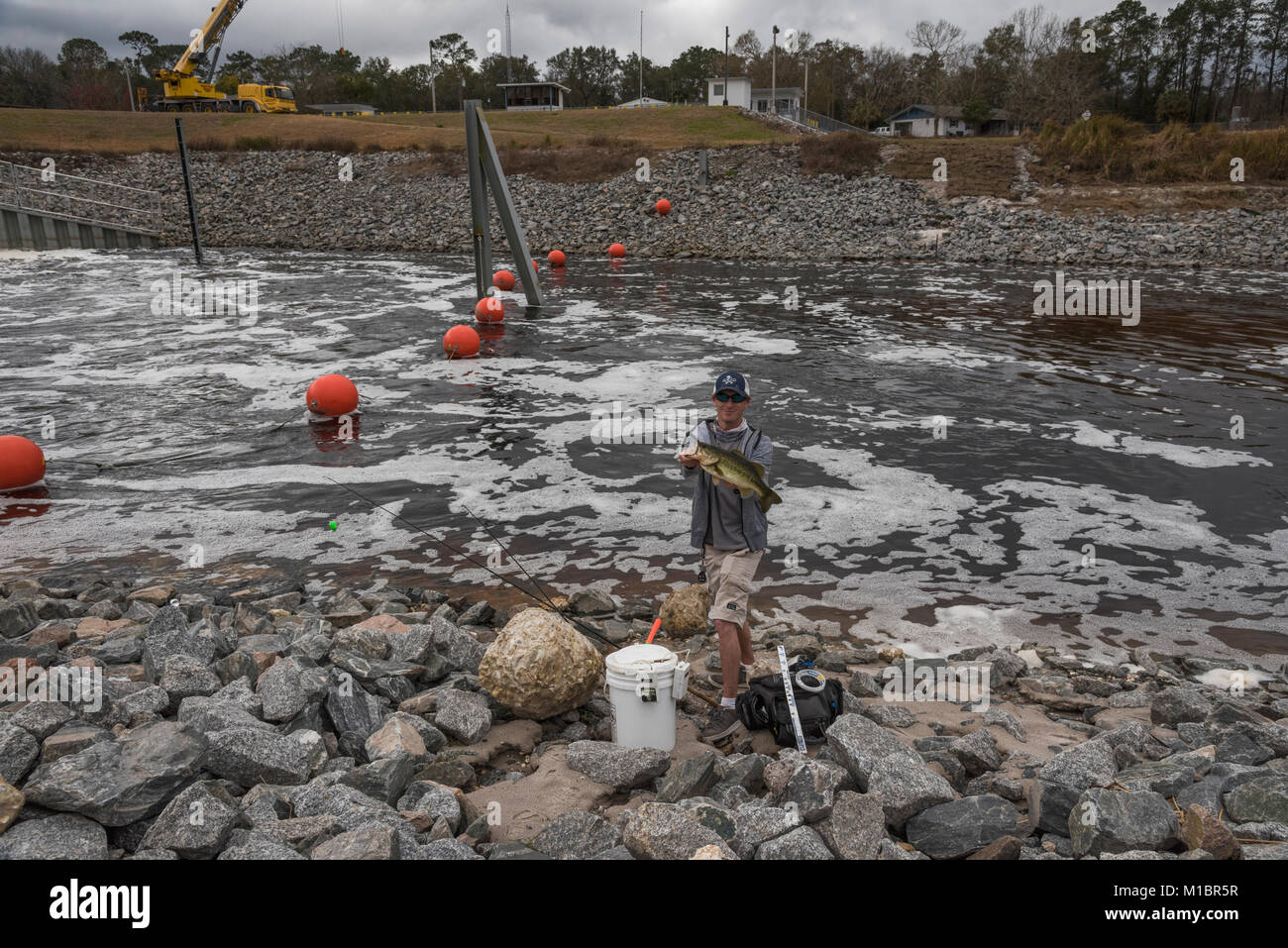 Moss Bluff Lock and Dam in Marion County, Florida USA Stock Photo - Alamy