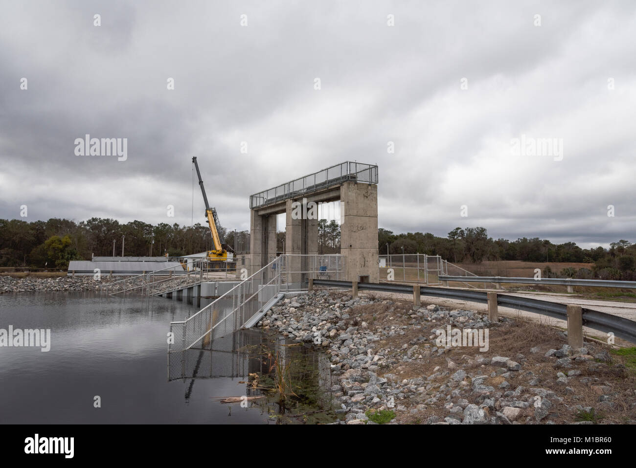 Moss Bluff Lock and Dam in Marion County, Florida USA Stock Photo - Alamy