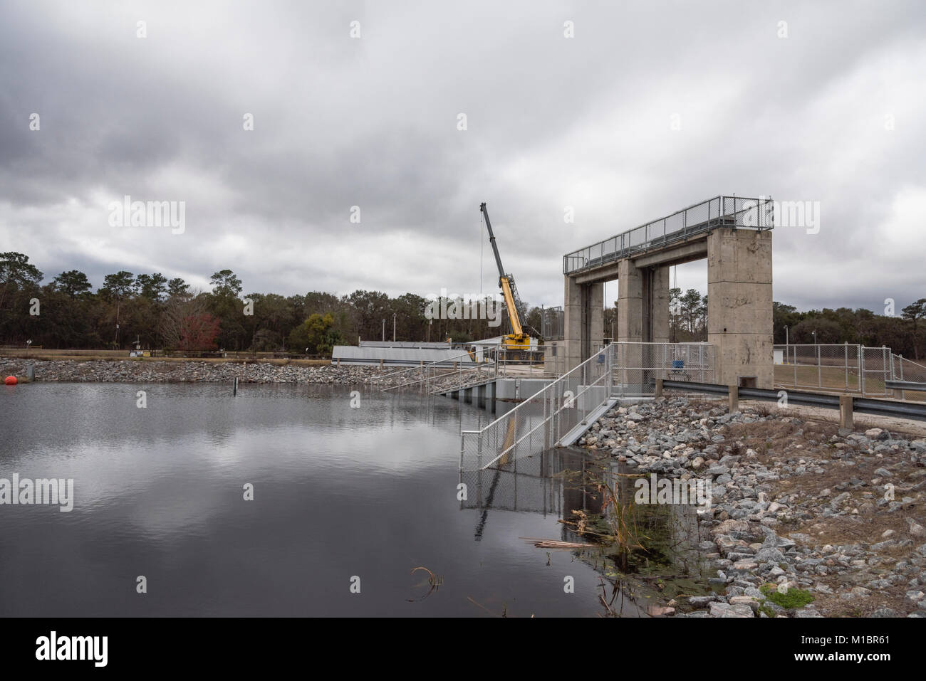 Moss Bluff Lock and Dam in Marion County, Florida USA Stock Photo - Alamy