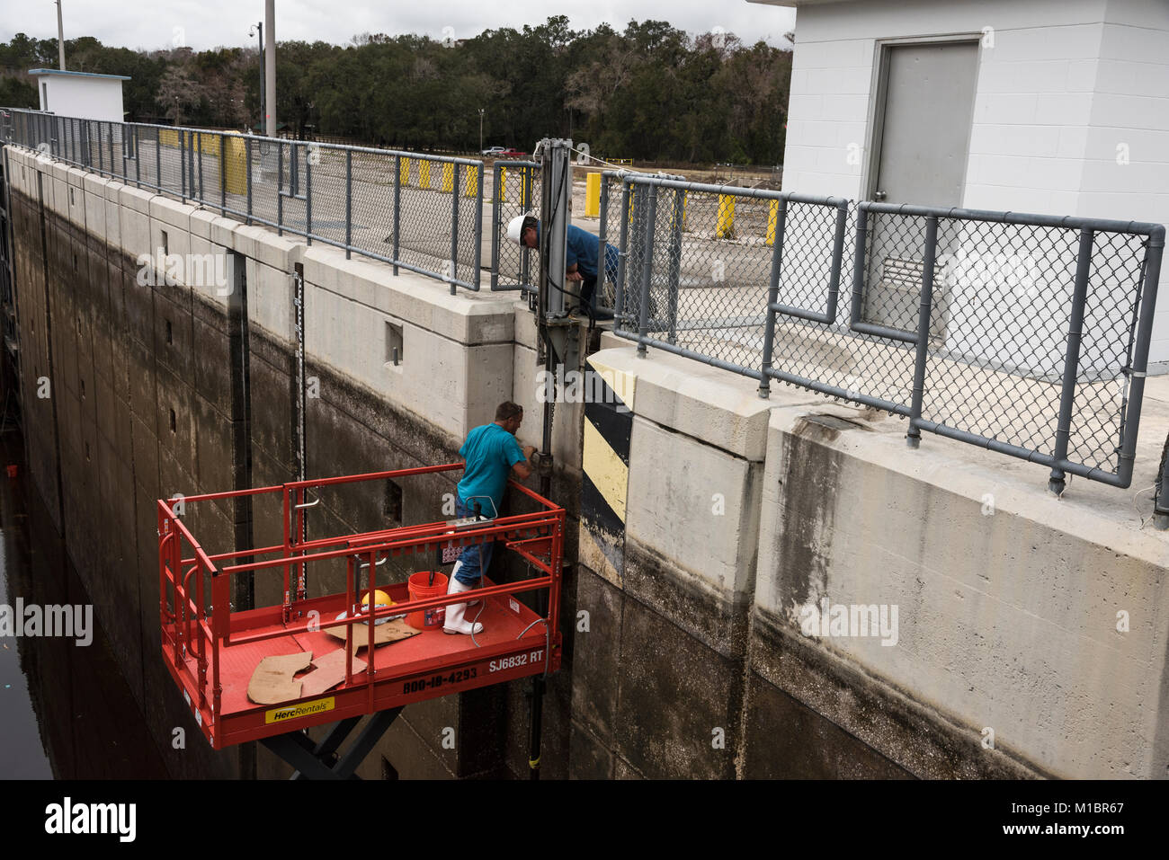 Moss Bluff Lock and Dam in Marion County, Florida USA Stock Photo - Alamy