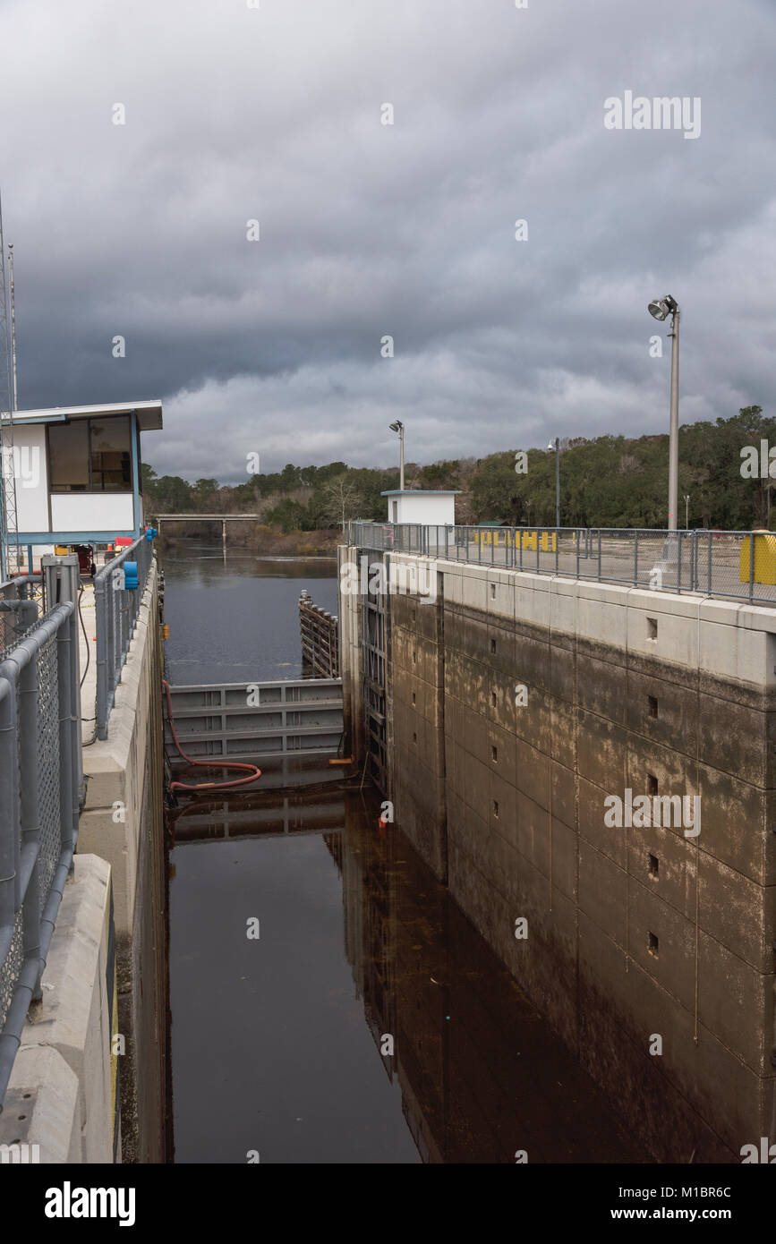Moss Bluff Lock and Dam in Marion County, Florida USA Stock Photo - Alamy