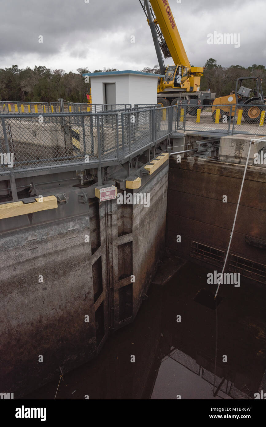 Moss Bluff Lock and Dam in Marion County, Florida USA Stock Photo - Alamy