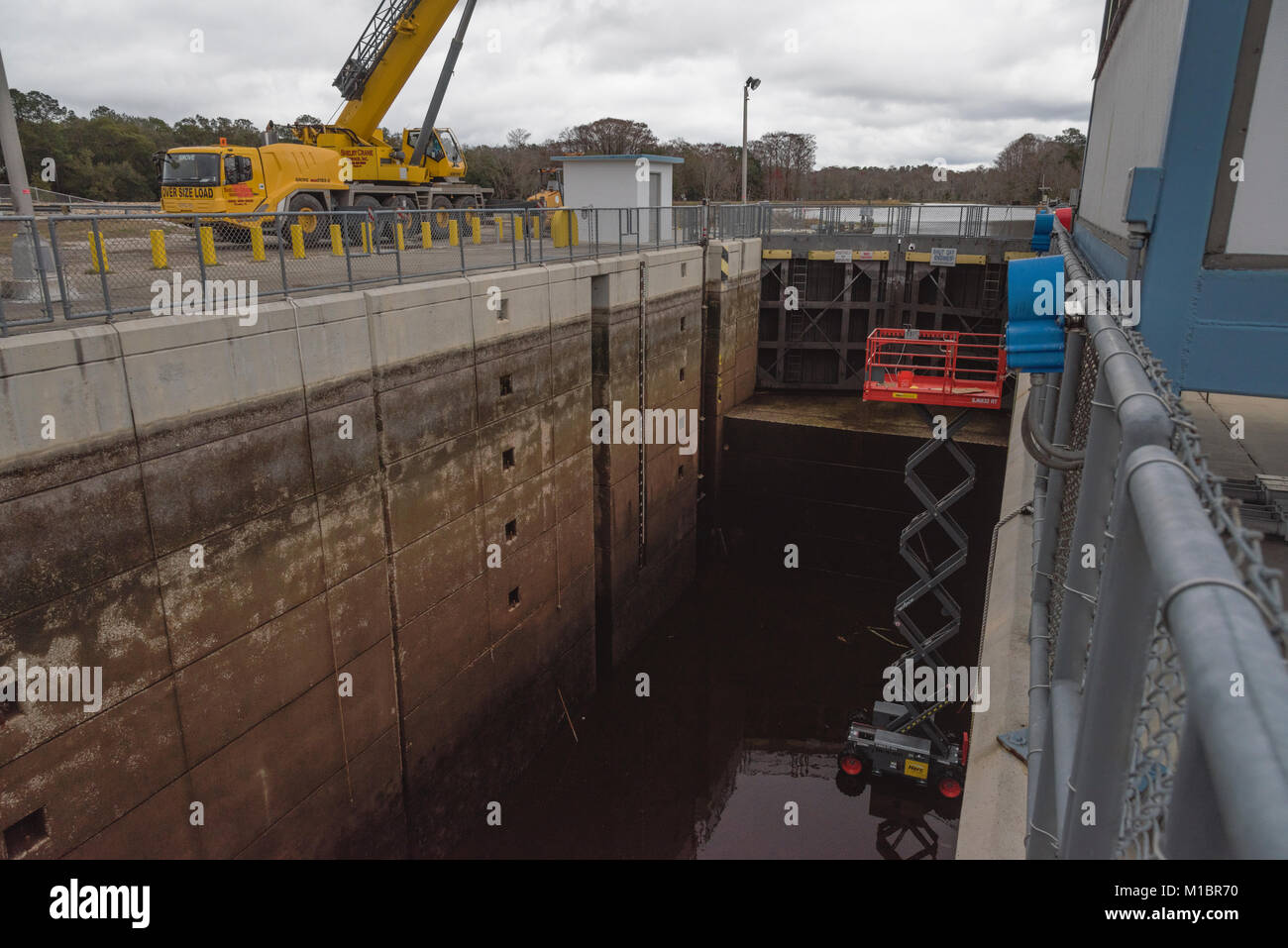 Moss Bluff Lock and Dam in Marion County, Florida USA Stock Photo - Alamy