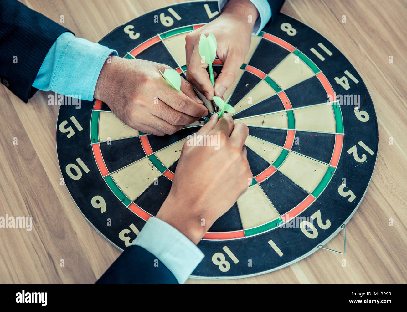 business successful and teamwork for achievement KPI and goal Stock ...