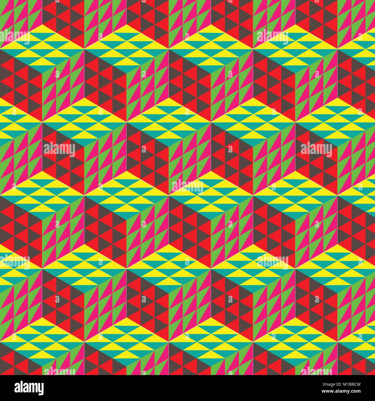 Abstract cube pattern. Colorful design, geometric 3d vector wallpaper ...