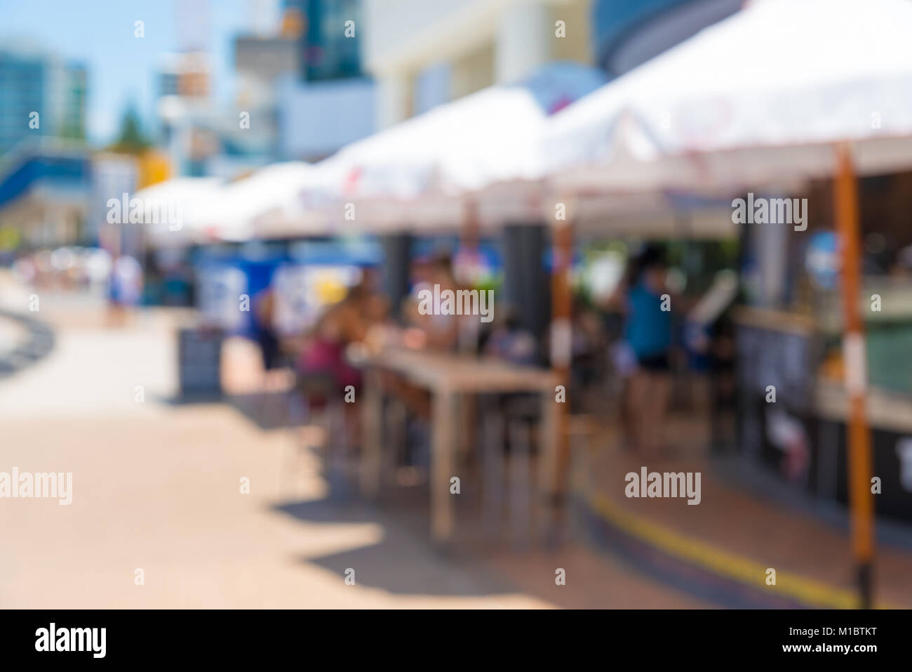 Abstract blur background of outdoor bar restaurant Stock Photo - Alamy