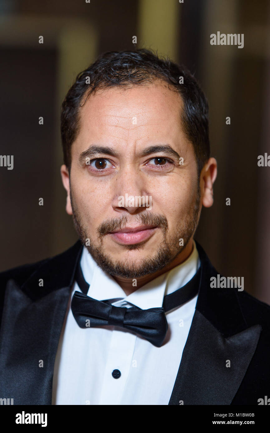 Nick Lavelle arriving at the London Film Critics Circle Awards 2017 ...