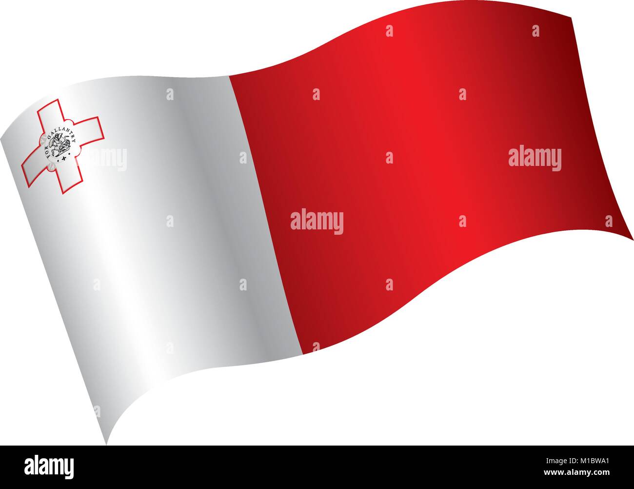 Malta flag, vector illustration Stock Vector Image & Art - Alamy