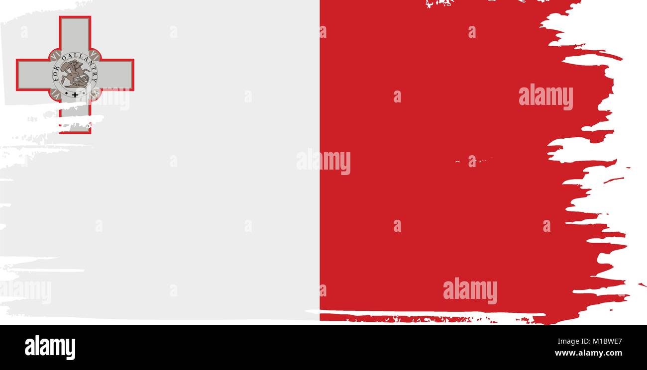 Malta flag, vector illustration Stock Vector Image & Art - Alamy