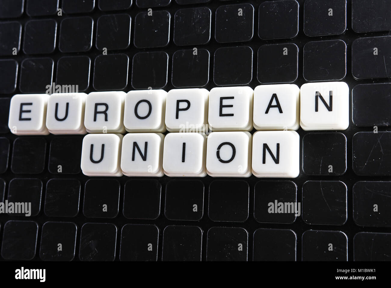 European union control text word title caption label cover backdrop ...
