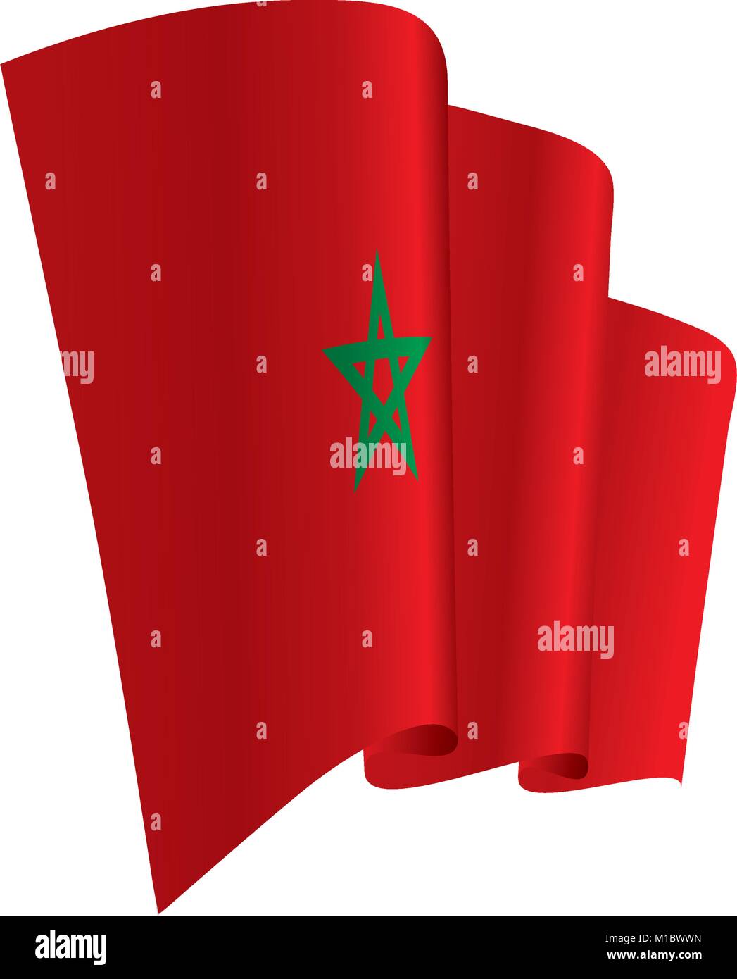 Morocco flag, vector illustration Stock Vector Image & Art - Alamy