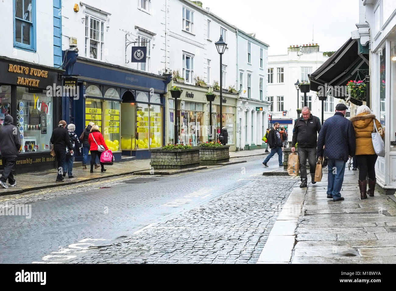 Shops Truro Cornwall England High Resolution Stock Photography and ...