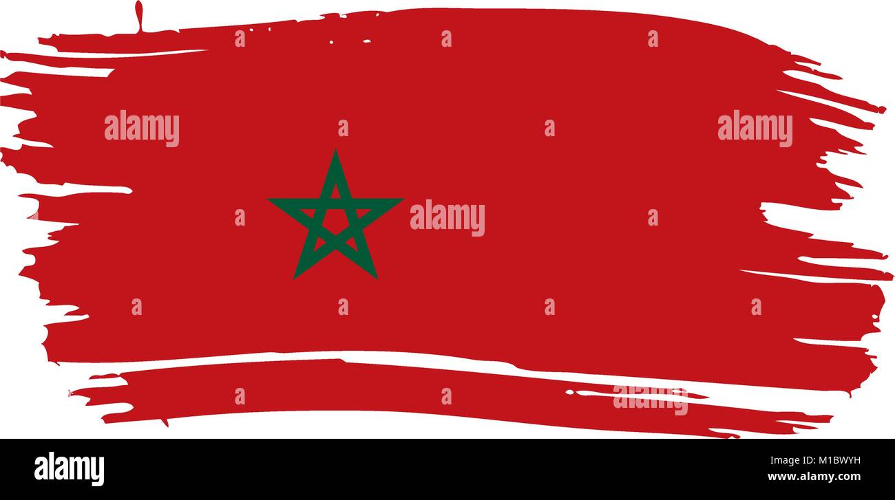 Morocco flag, vector illustration Stock Vector Image & Art - Alamy
