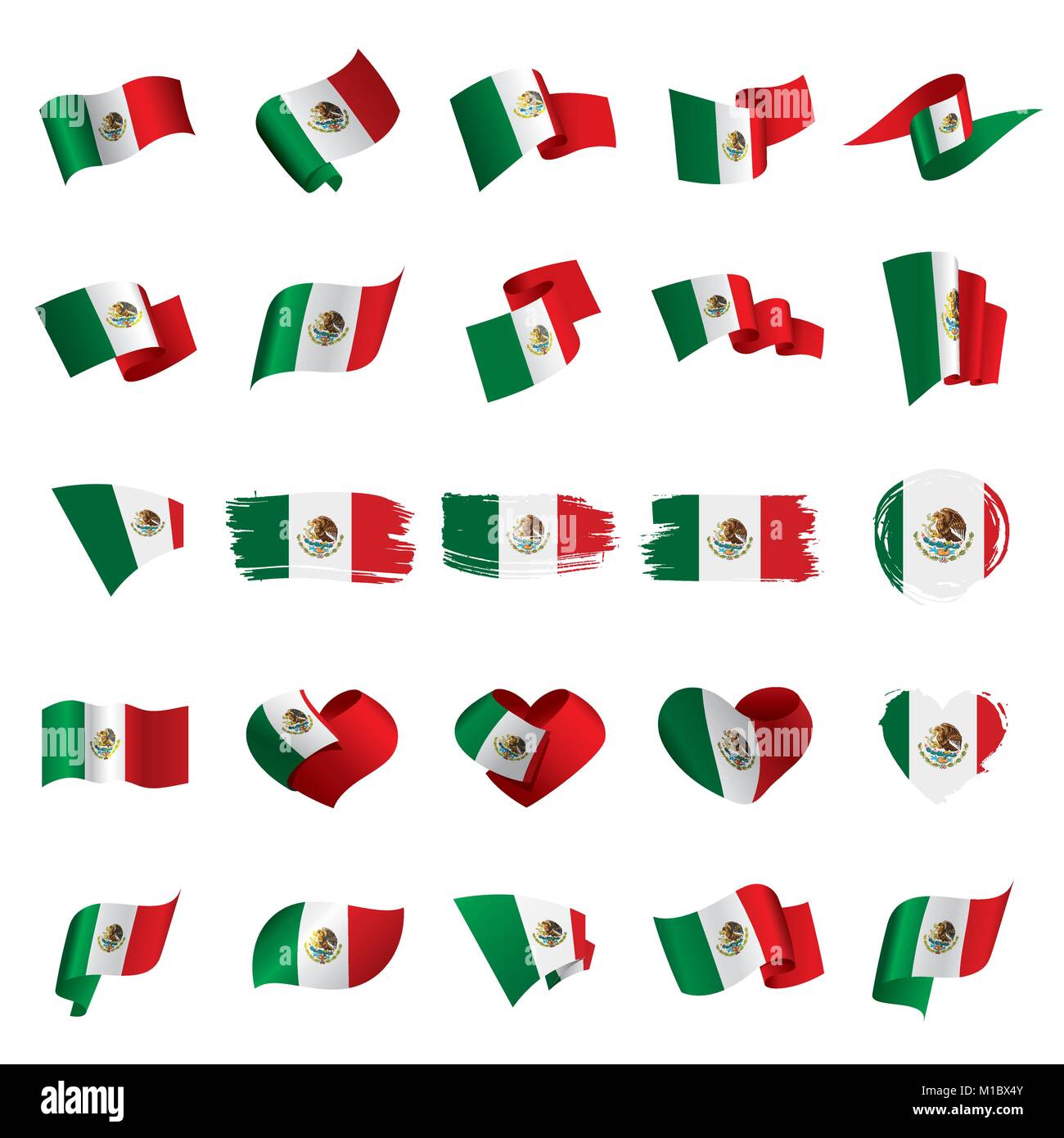 Mexican flag, vector illustration Stock Vector Image & Art - Alamy