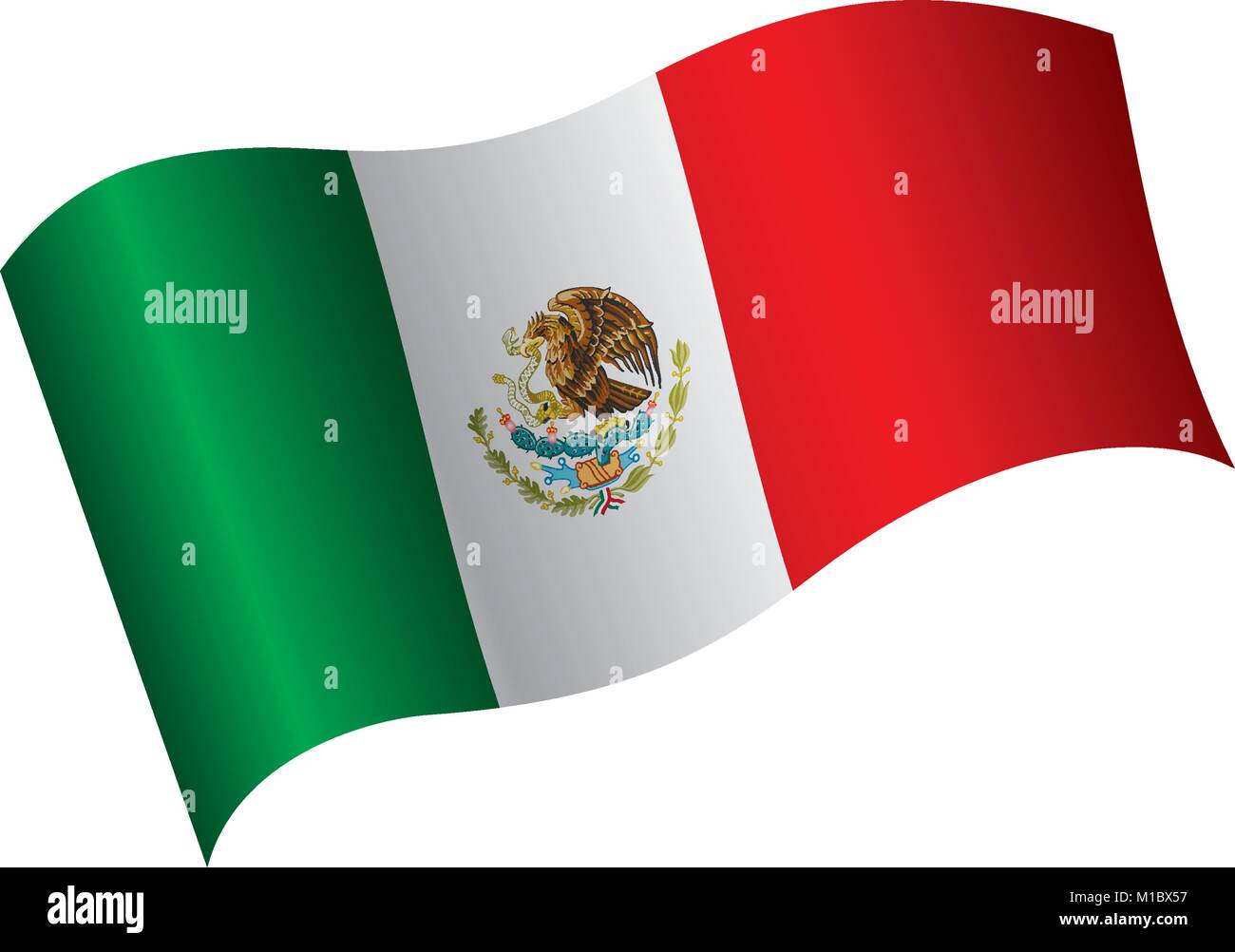 Mexican flag, vector illustration Stock Vector Image & Art - Alamy