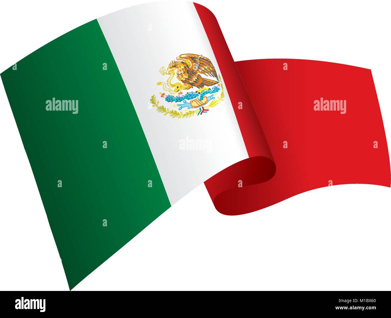 Mexican flag, vector illustration Stock Vector Image & Art - Alamy