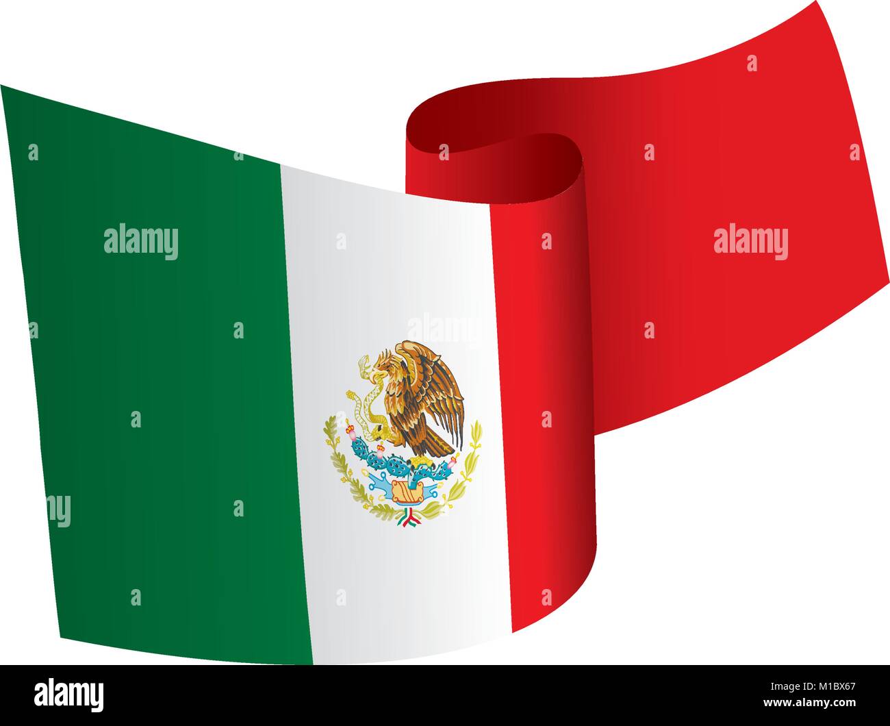 Mexican flag, vector illustration Stock Vector Image & Art - Alamy